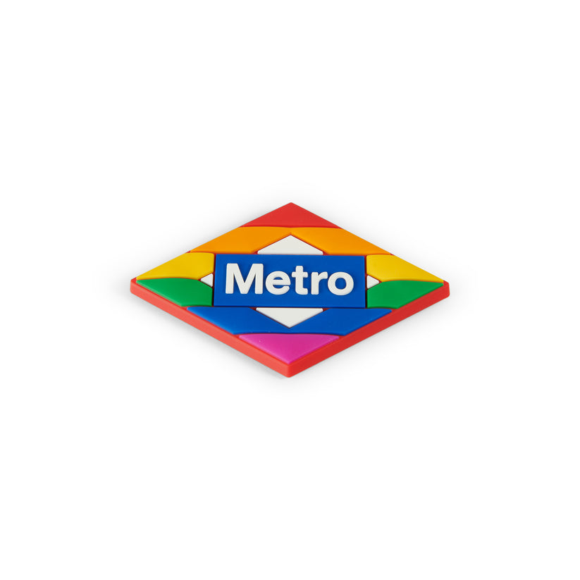 Metro de Madrid LGTBI logo magnet – latiendademetrodemadrid