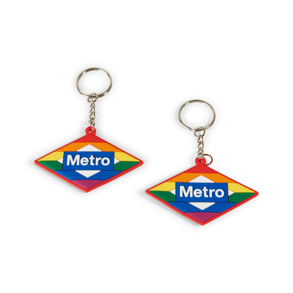 Metro LGTBI logo key ring – latiendademetrodemadrid